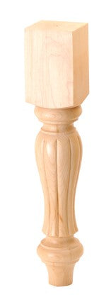 Reeded furniture leg – Wood Legs & More